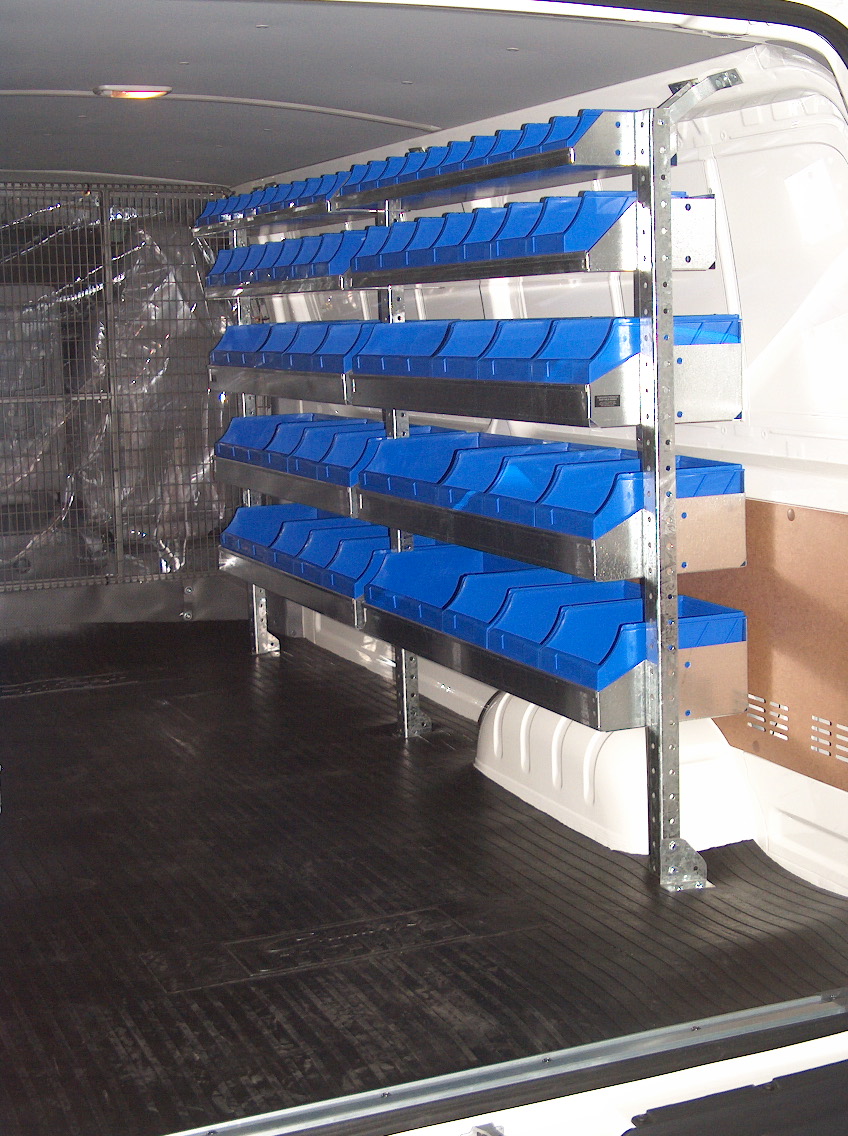 Plumbers Shelving Kit Renault Trafic 2 bays x 1030mm - Roof Rack World