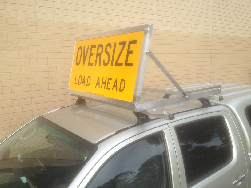 Wide Load Sign Lifting Alloy Frame 1200 x 600mm - Roof Rack World