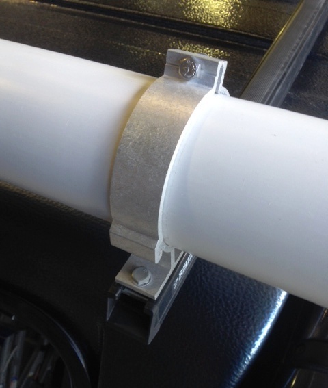 Rhino-Rack BC2 100mm Conduit/Pipe Clamp Set (2 bars) - Roof Rack World