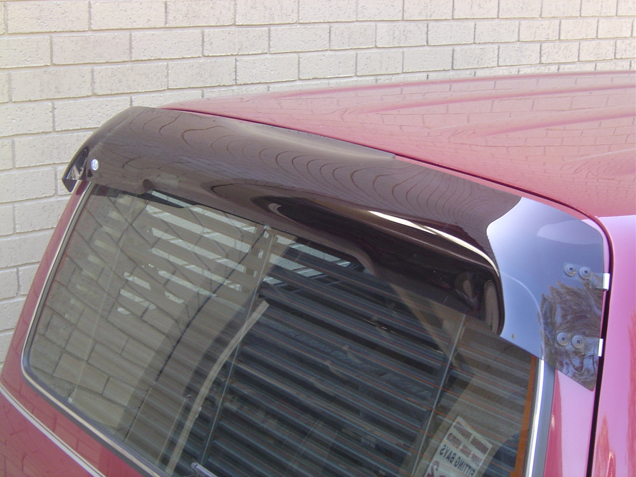 Toyota 80 Series L/cruiser (liftup door) Dust & Wind Deflector - Roof ...