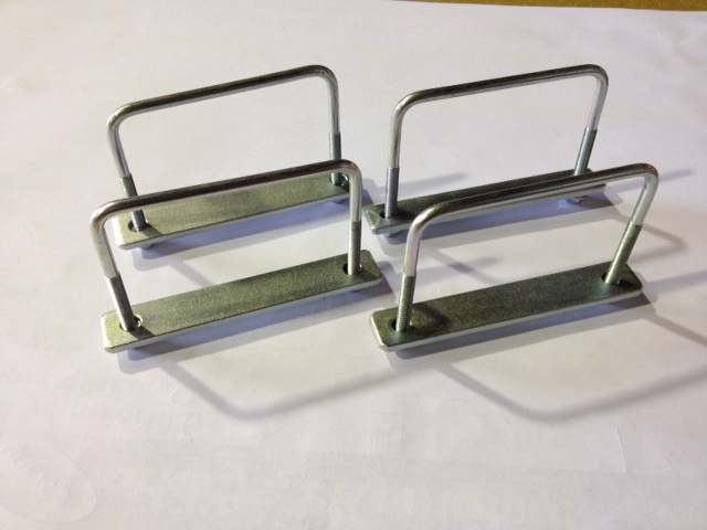 Roof Rack Basket U-Bolt kit (75mm) with nyloc nuts (x4) - Roof Rack World
