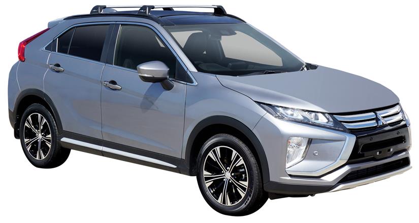 Mitsubishi Eclipse Cross w/ Flush Rails 2017on. Yakima Flush Roof Racks ...