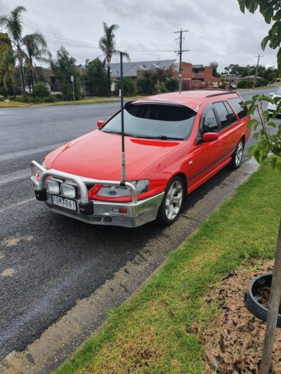 Ford BA Falcon Ute/Wagon Series 1 Solid Windscreen Sunvisor - Roof Rack ...