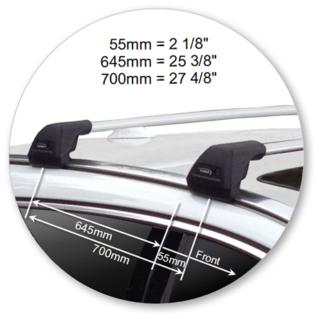 Volvo V60 F 4dr Wagon With Roof Rails 03/11on Yakima FlushBar Roof ...