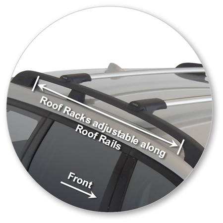 MG GS SUV 2017-2021 with roof rails Yakima Flush Roof Racks (pr) - Roof ...