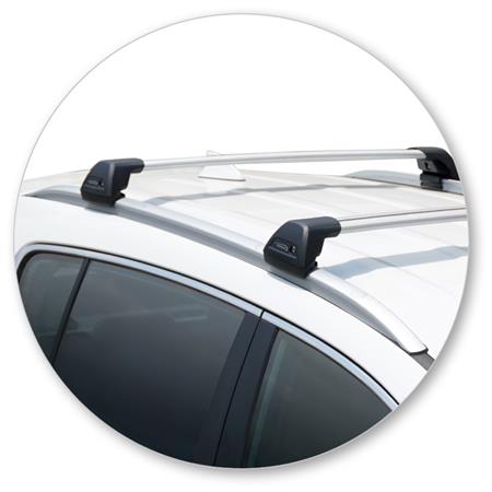 MG ZS 2017onwards with Roof Rails Yakima Silver Flush Roof Racks (S6Y ...