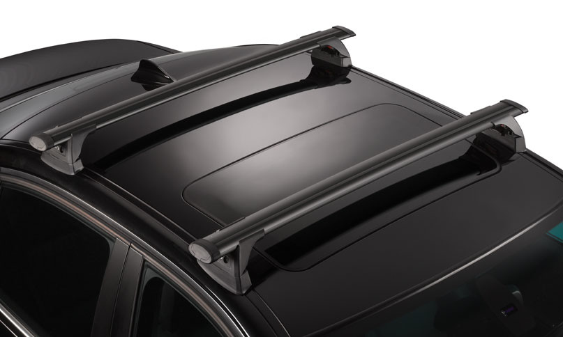 RAM 1500 DS 2013-2022 Crew Cab Permanent Yakima Black Thru Roof Racks ...