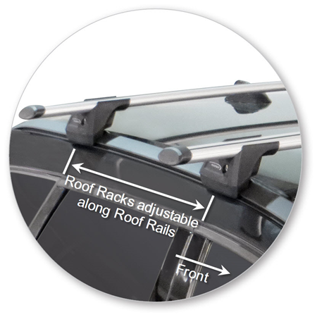 Volvo XC60 With Flush Rails Yakima Through Bar Roof Racks (03/09 - 09/ ...