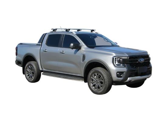 Ford Ranger Next Gen Wildtrak July 2022on Yakima Silver Thru Bars (2 ...