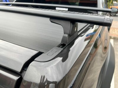 Toyota Hilux Rouge Dual Cab Rear Tub Rhino Rack Black Vortex Bars (2 ...