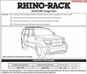 Roof Racks for Dodge Nitro | All Years & Series | Secure & Easy To Fit