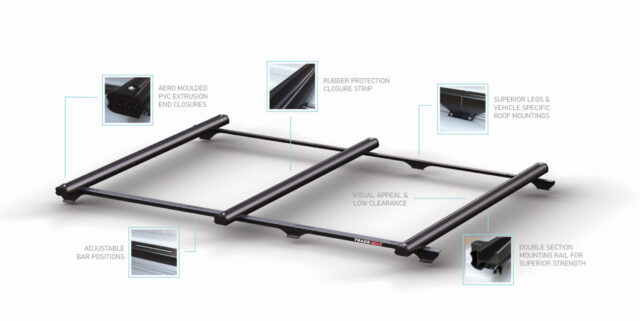 LDV Deliver 9 2020 - On MWB 4 bar Trademax Crossbars (4bar) - Roof Rack ...